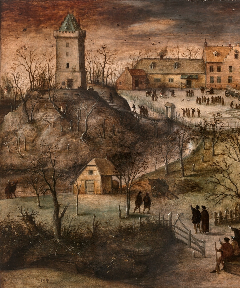 Lucas Gassel | Place forte dans un paysage d'hiver (1541) | MutualArt