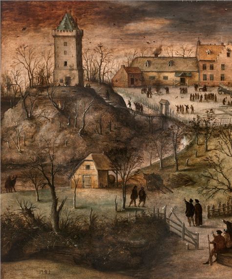 Lucas Gassel | Place forte dans un paysage d'hiver (1541) | MutualArt