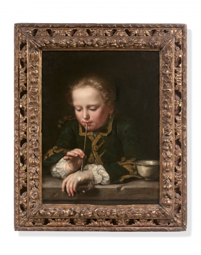 Alessandro Longhi | Jeune garçon aux bulles de savon | MutualArt