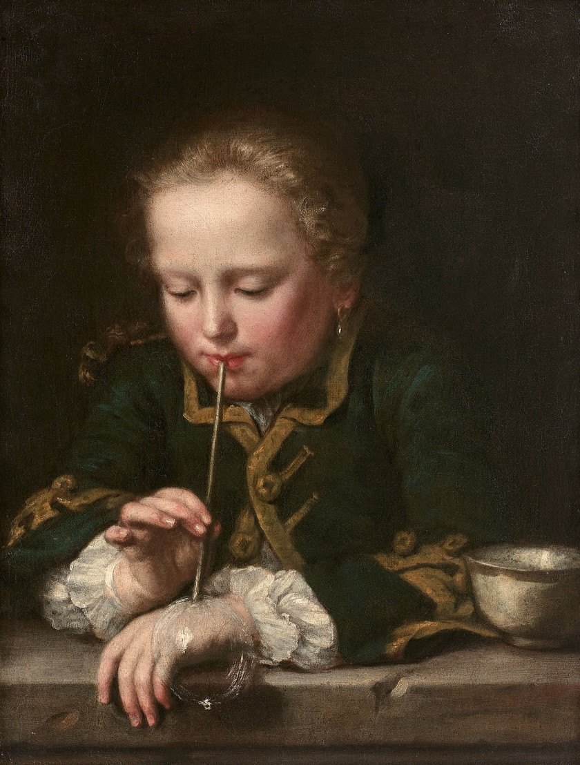 Alessandro Longhi | Jeune garçon aux bulles de savon | MutualArt