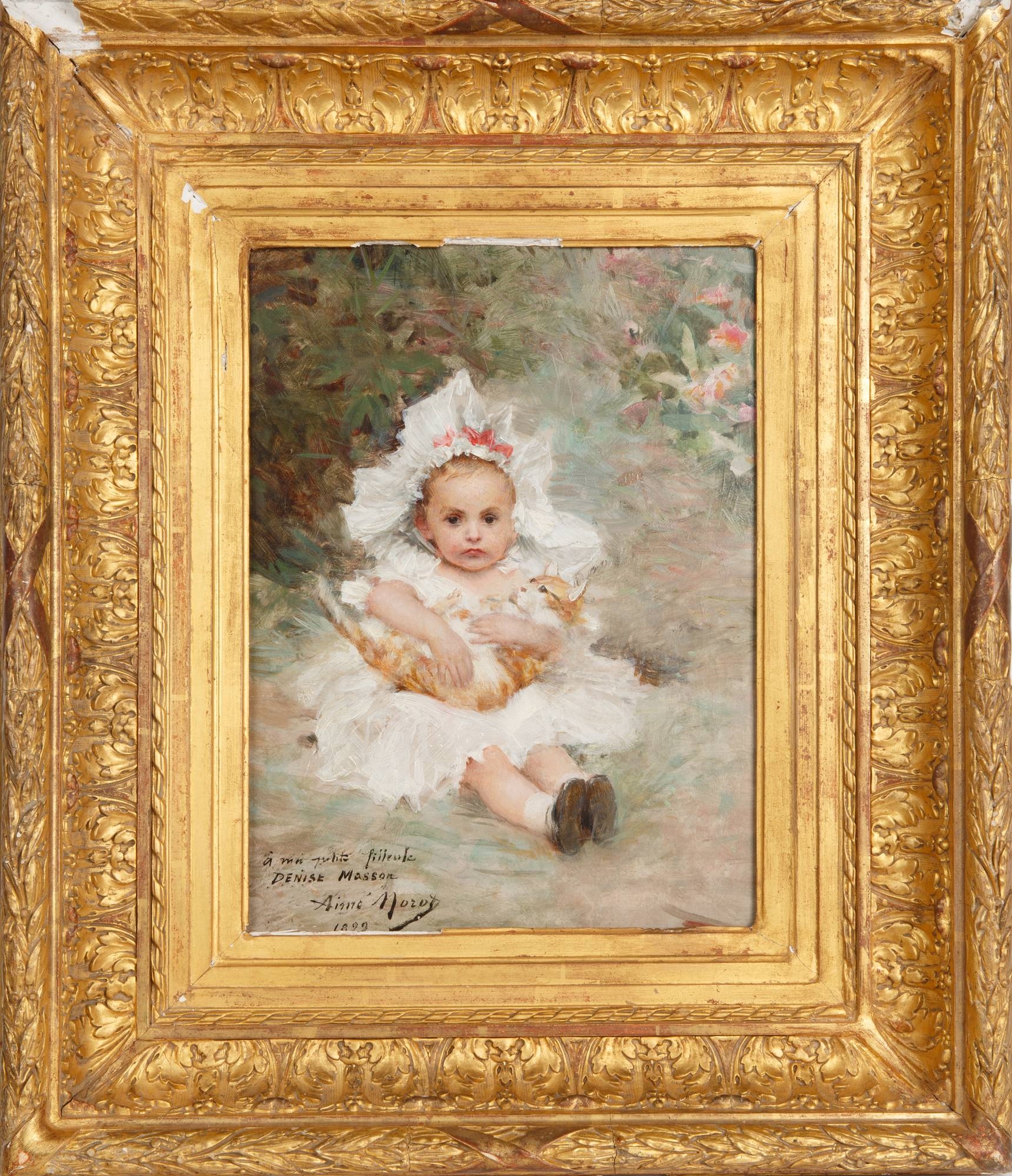 Aime Nicolas Morot | Denise Morot With A Cat | MutualArt