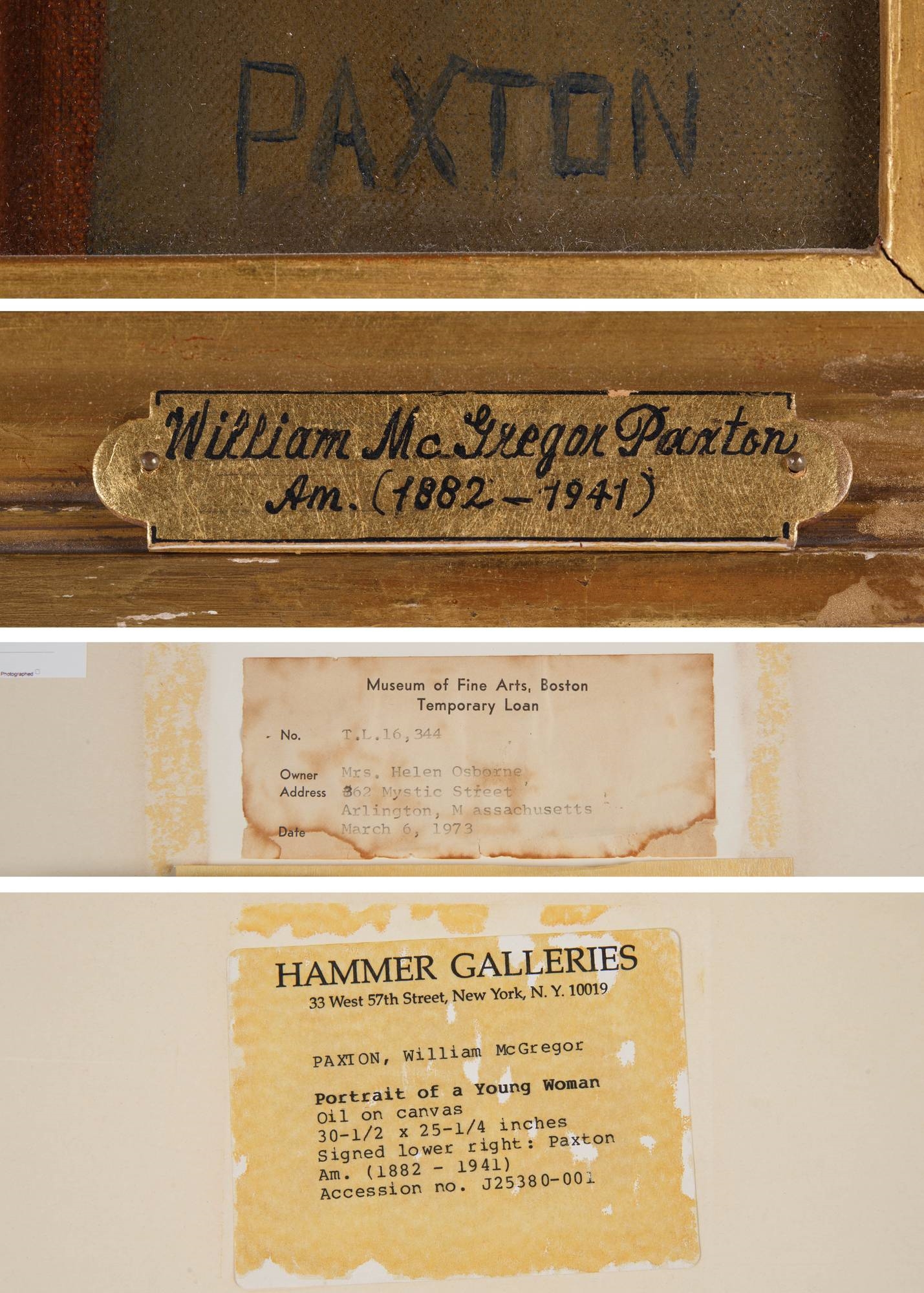 William McGregor Paxton | Portrait of a Young Woman in Blue | MutualArt