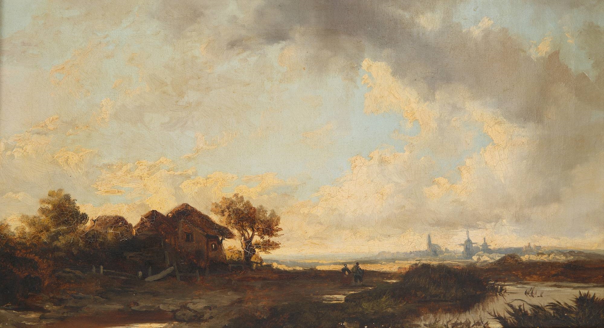 Remigius Adrianus Van Haanen | River landscape by moonlight | MutualArt