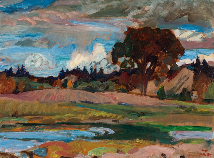 Frederick Horsman Varley | Autumn in the Don Valley (Circa 1925 ...