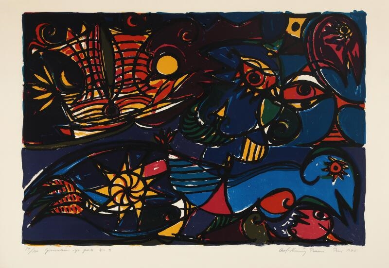 Carl-Henning Pedersen | Jerusalems Syv Porte (1975) | MutualArt