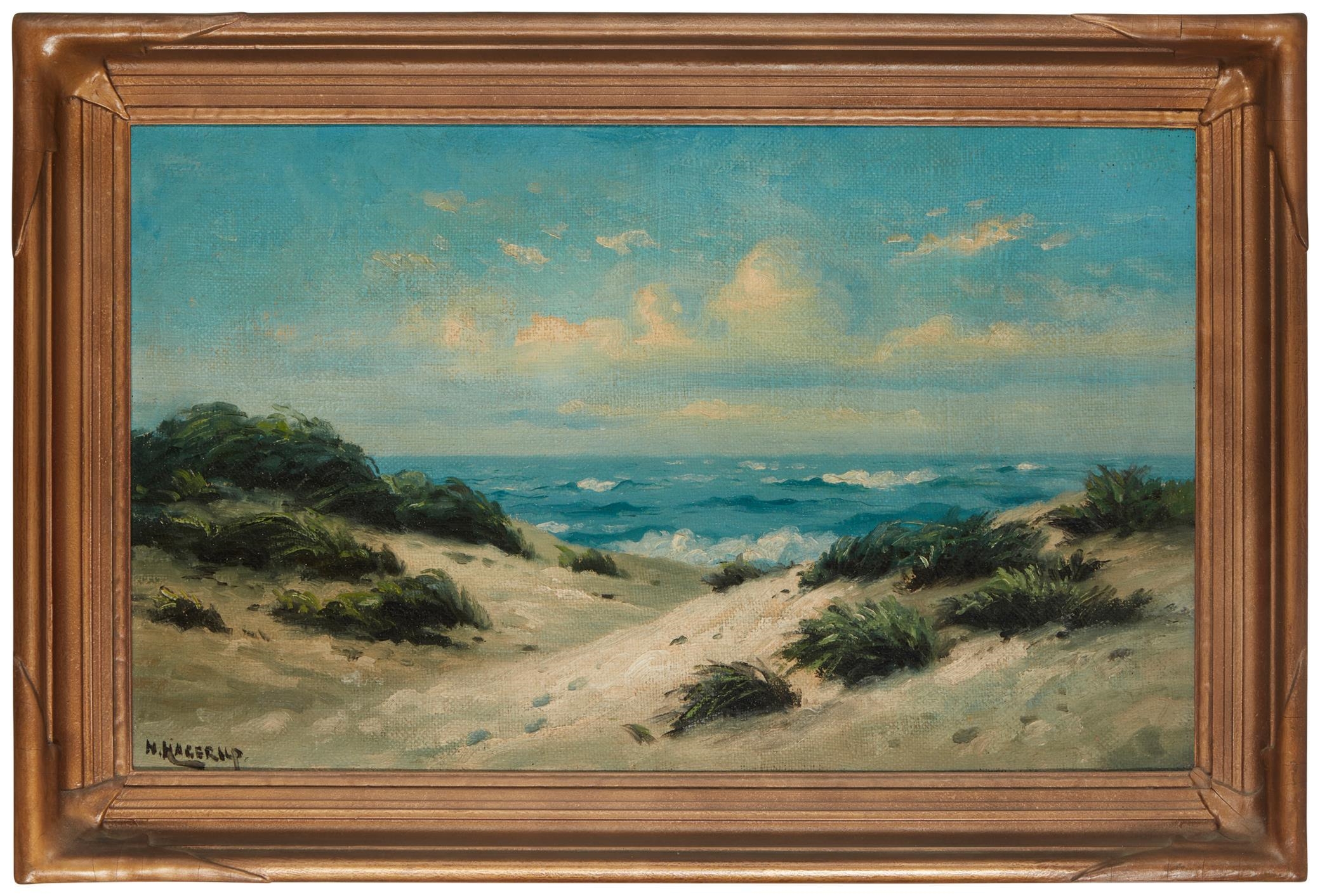 Nels Hagerup | Coastal dunes with tall grass | MutualArt