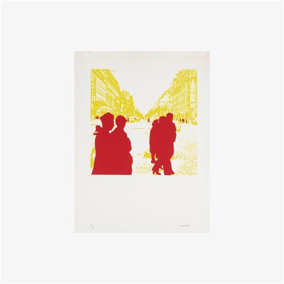 Gérard Fromanger | Boulevard des Italiens : Rien (1971) | MutualArt