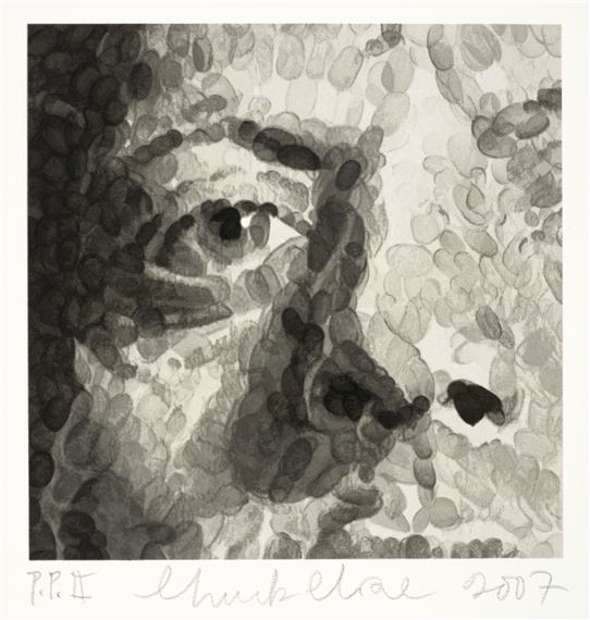 Chuck Close | Phil (detail) (2007) | MutualArt