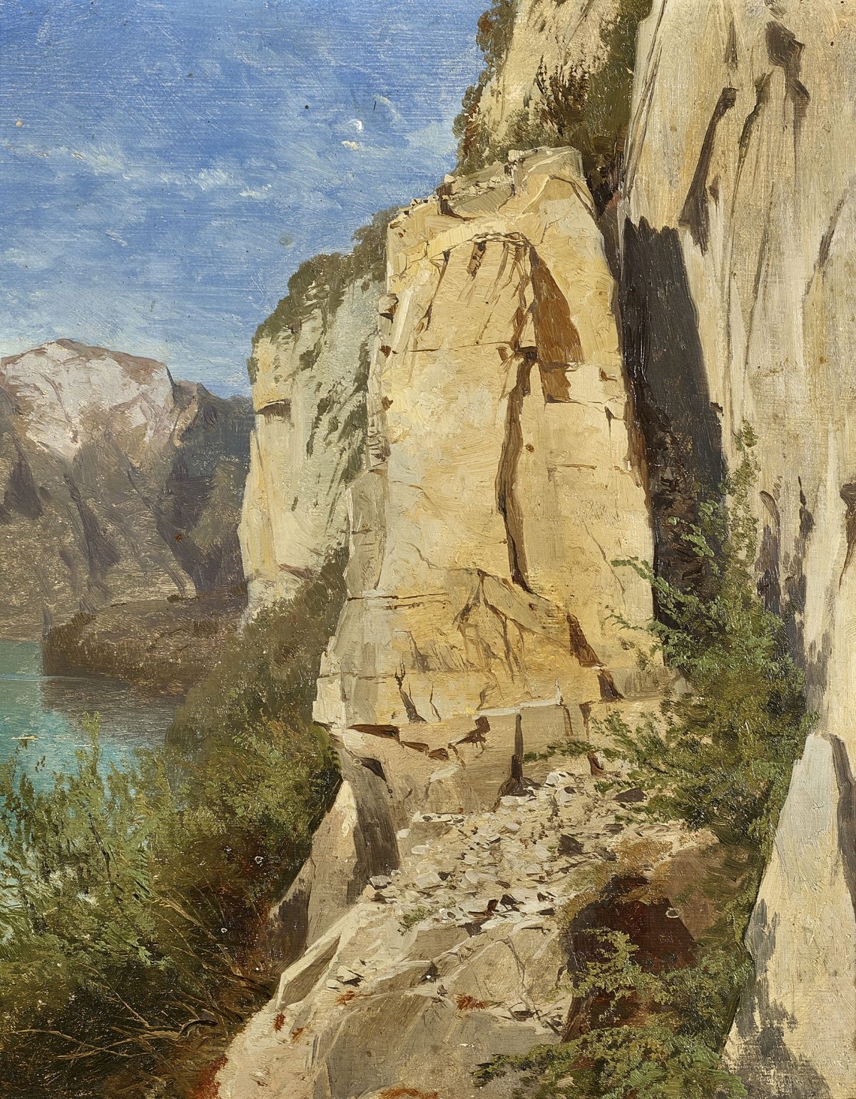 Alexandre Calame | Étude d'une partie de rocher | MutualArt