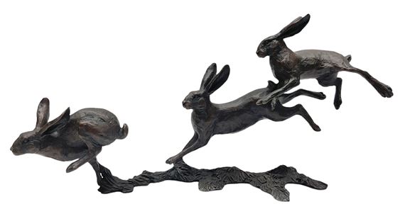 Michael Simpson | Small Hares Running | MutualArt