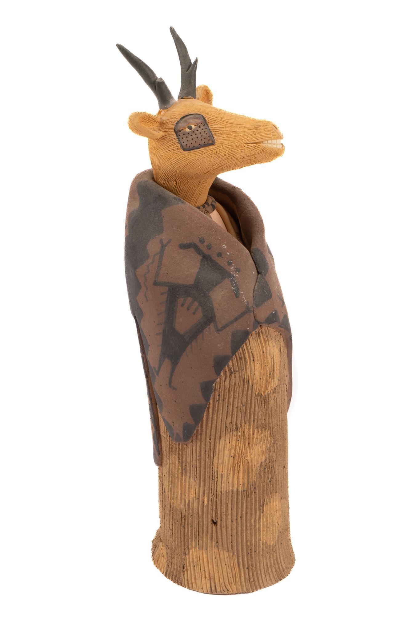 Susi Nagoda-Bergquist | Small Horned Statue | MutualArt