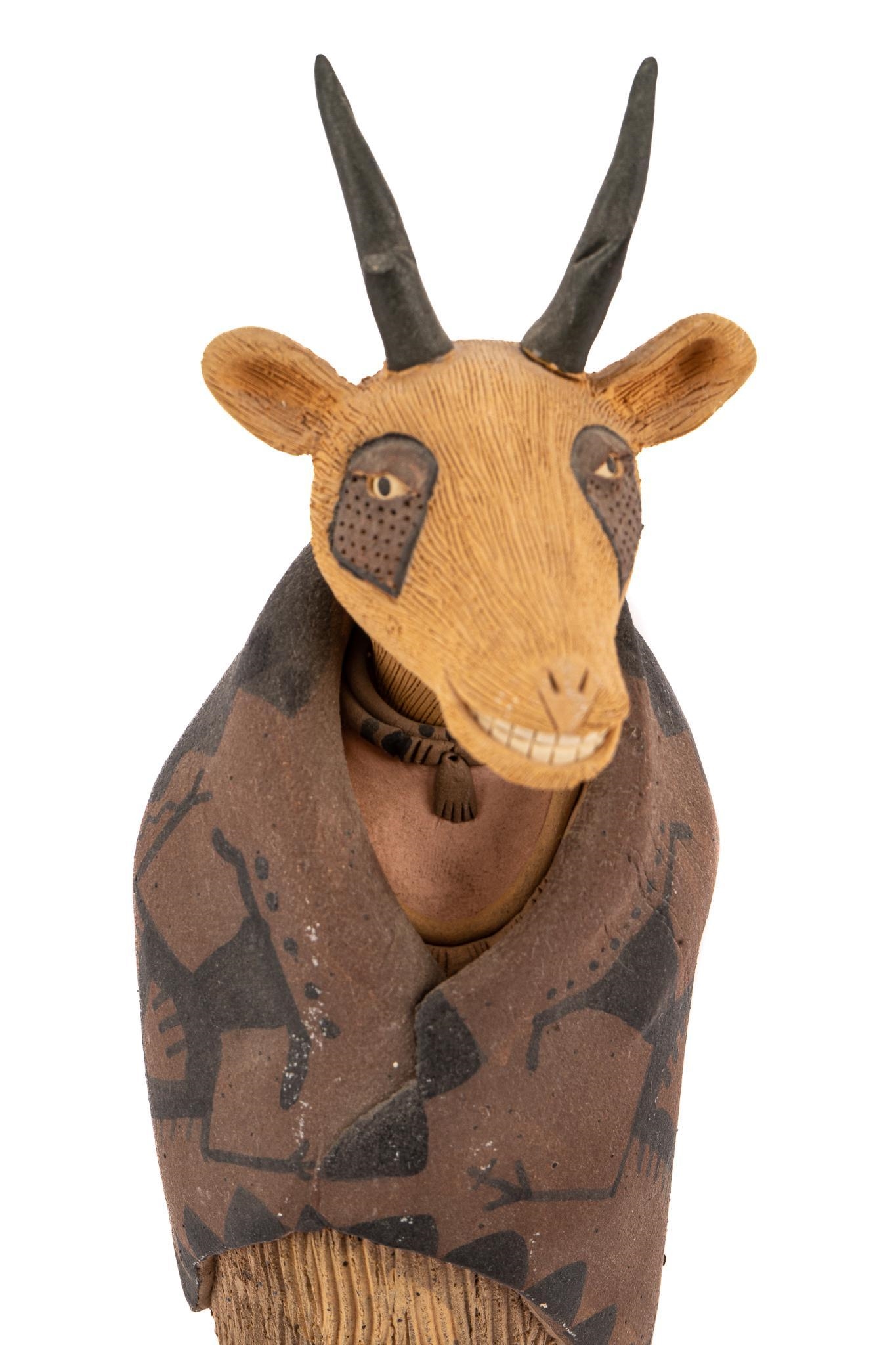 Susi Nagoda-Bergquist | Small Horned Statue | MutualArt