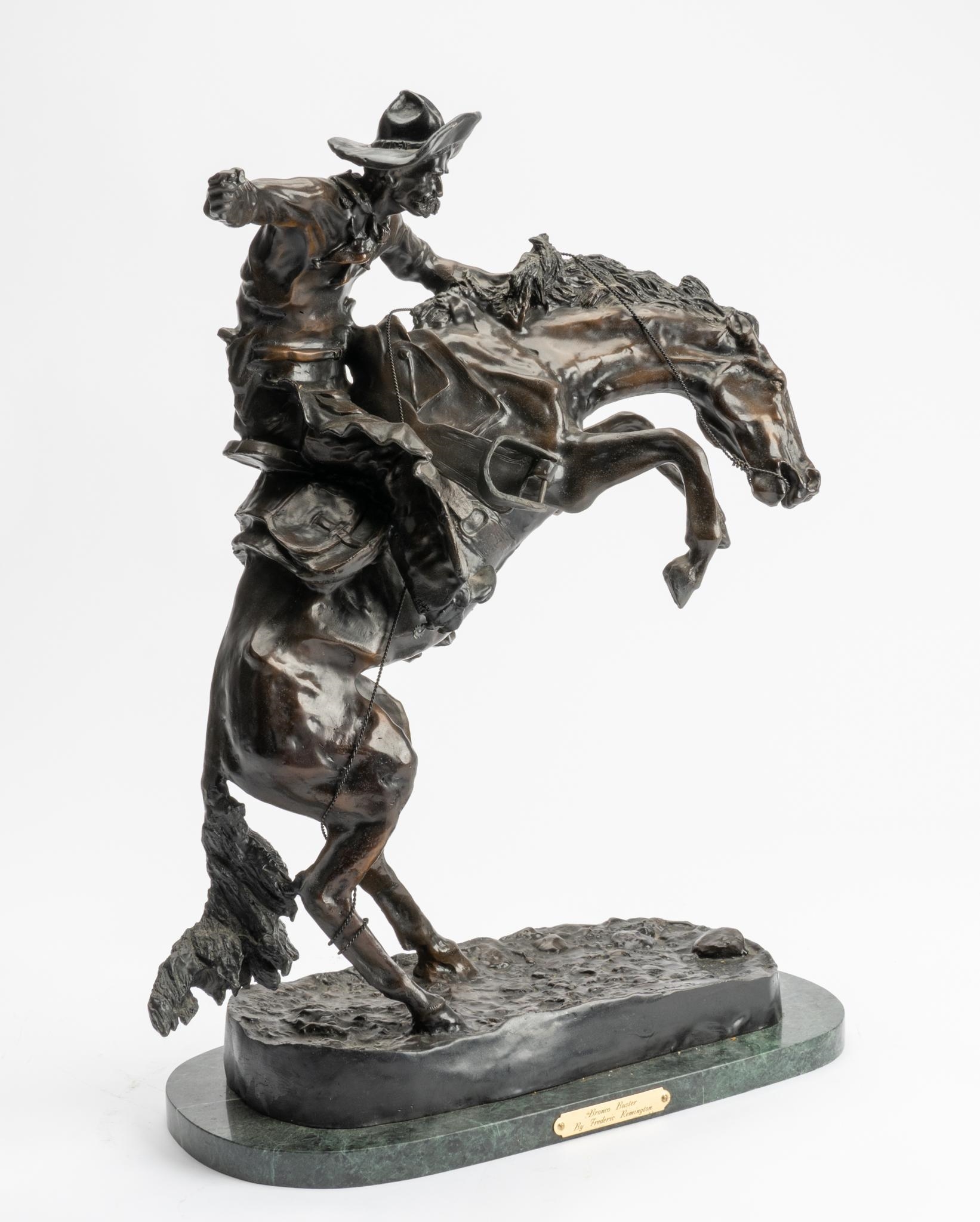 Frederic Remington | Bronco Buster | MutualArt