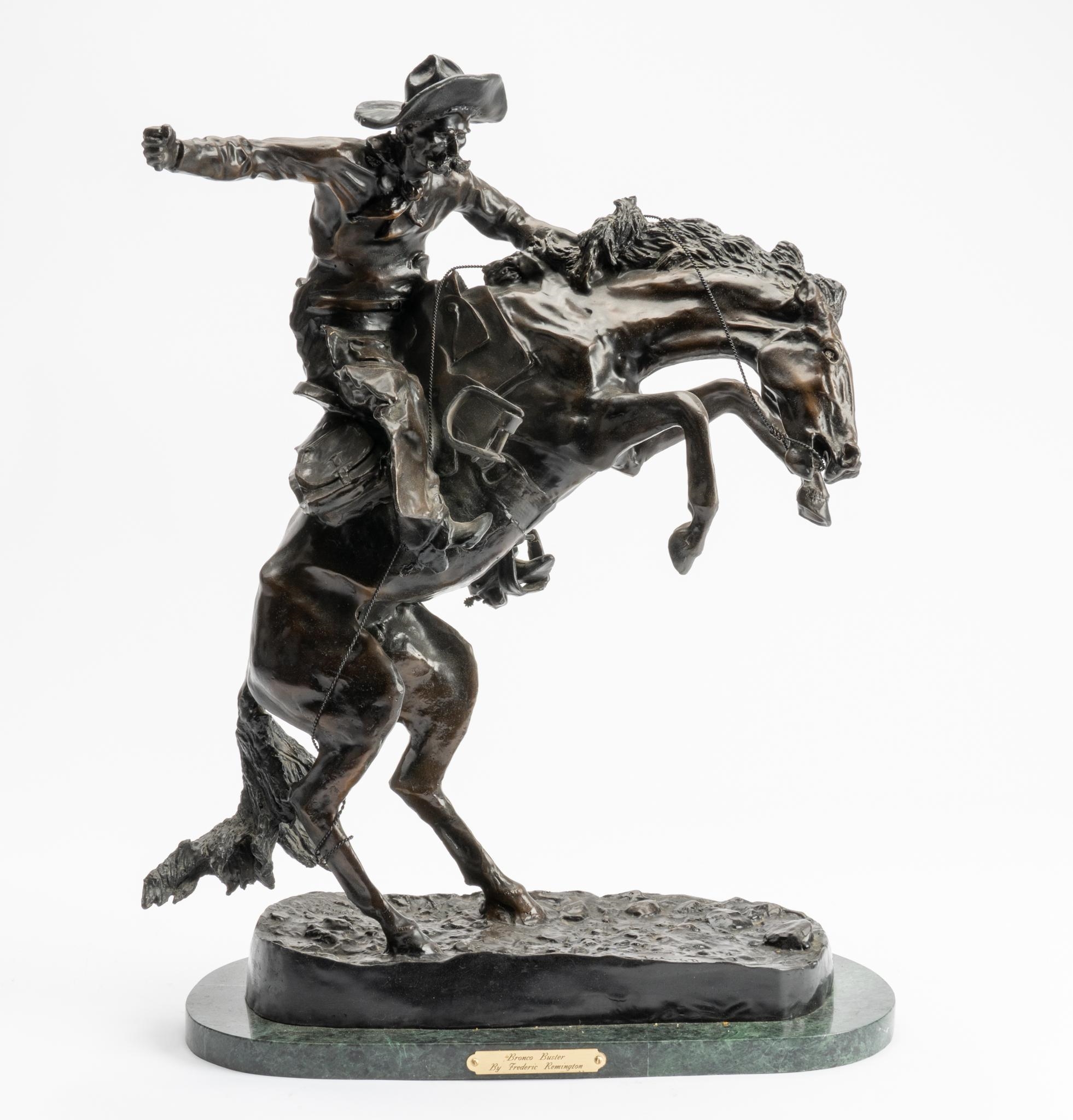 Frederic Remington | Bronco Buster | MutualArt