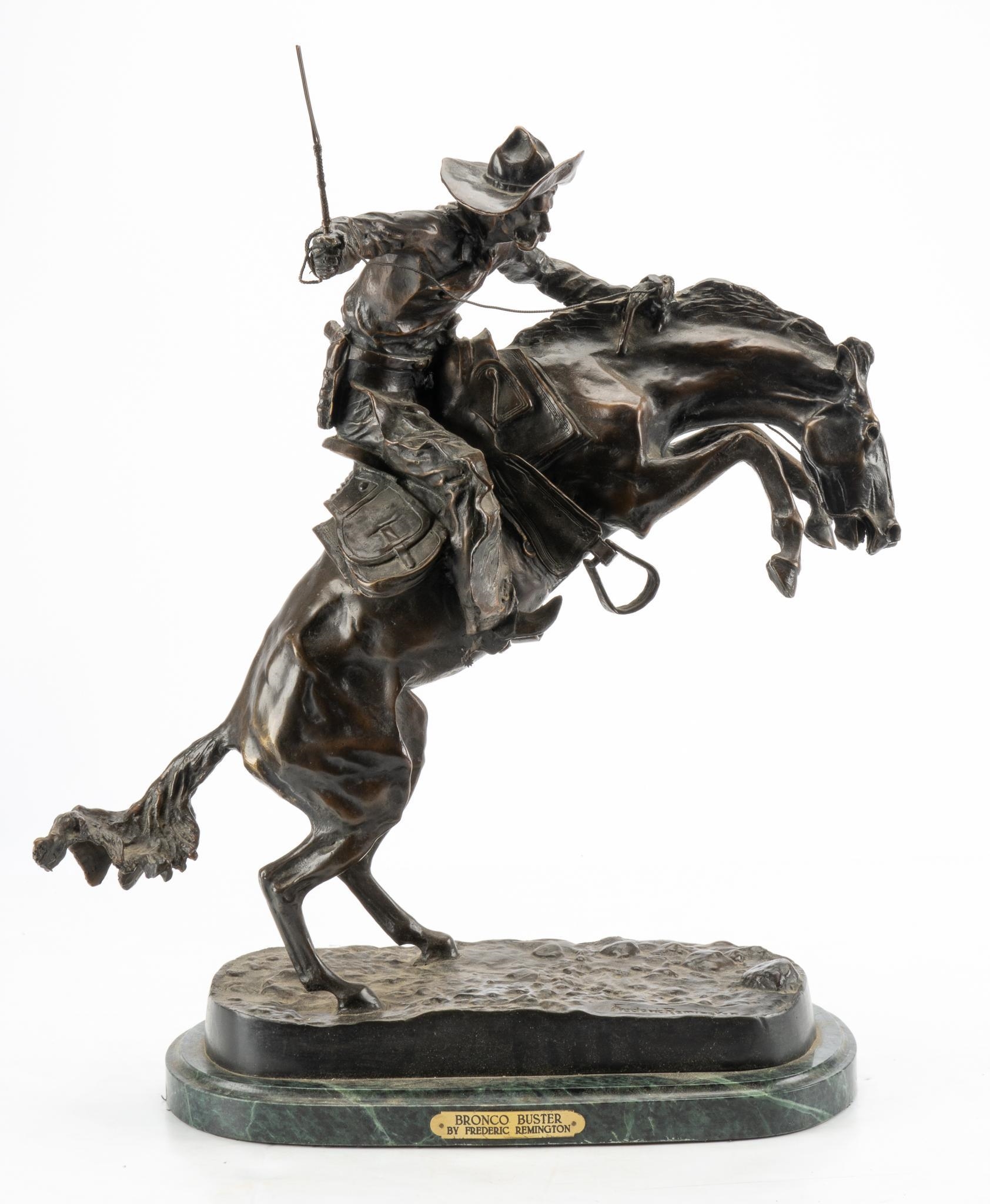 Frederic Remington | Bronco Buster | MutualArt