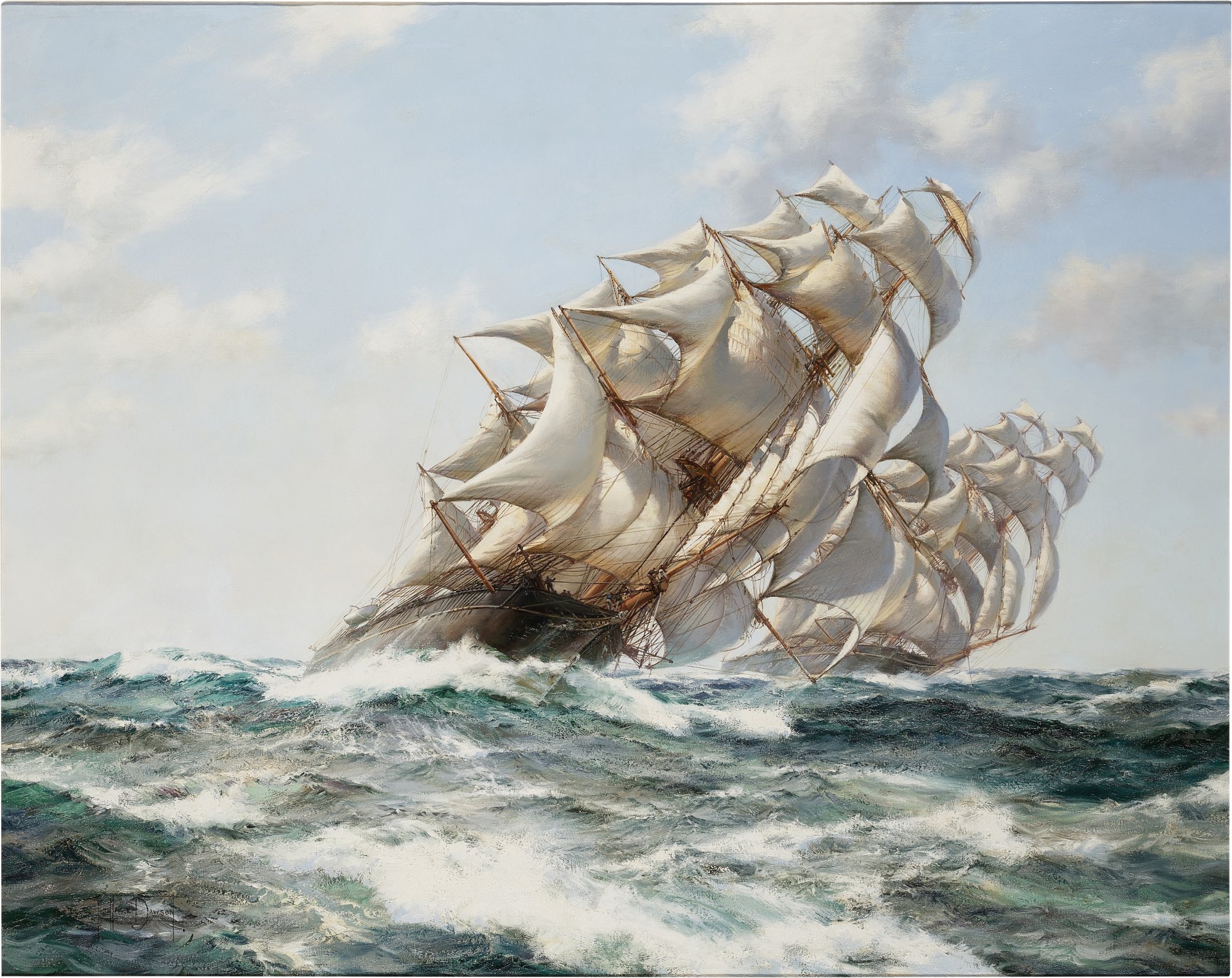 Montague Dawson | Ariel and Taeping | MutualArt