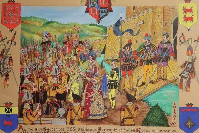 Paul Mirat | Défilé des Béarnaises et des Gascons devant le château de ...