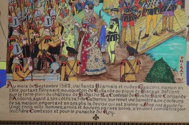 Paul Mirat | Défilé des Béarnaises et des Gascons devant le château de ...