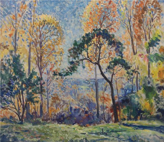 August Frederick Lundberg | Impressionistic Forest Landscape | MutualArt
