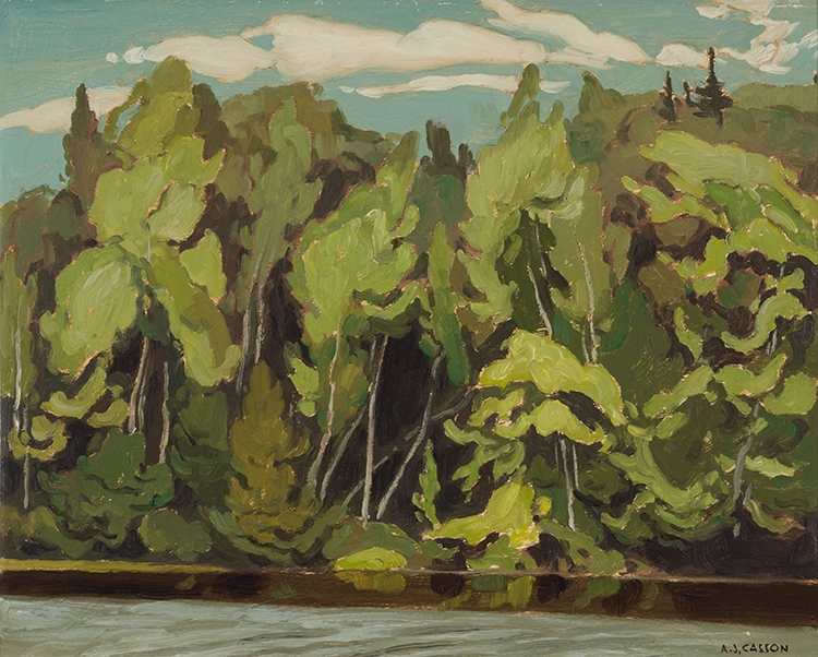 Alfred Joseph Casson | Lake on the Mountain, Baptiste, Ontario (Circa ...