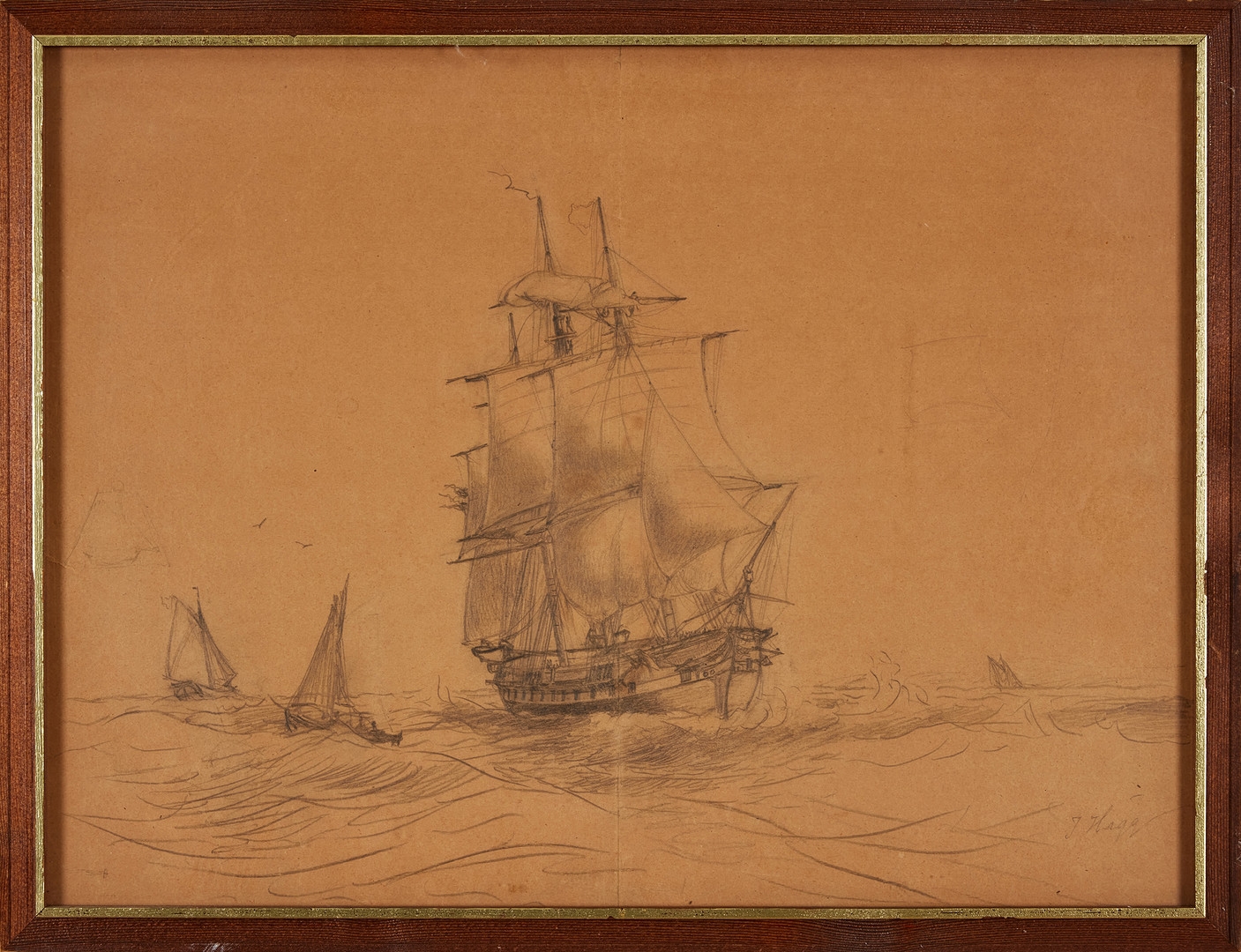 Jacob Hägg | Båtar till havs | MutualArt