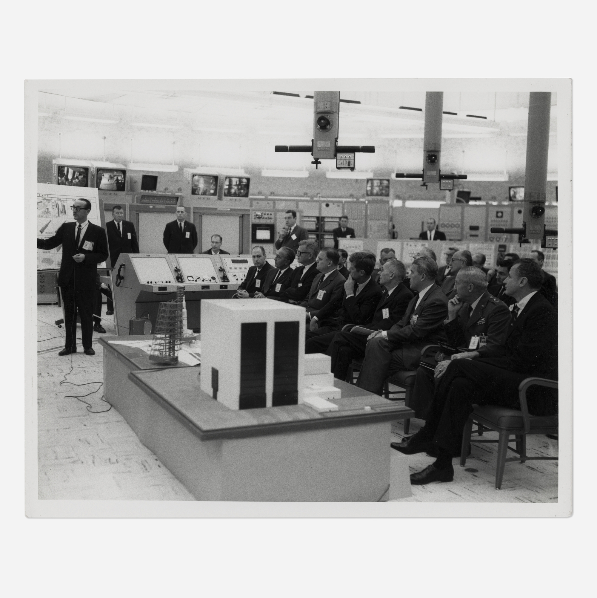 NASA | The masterminds of Project Apollo: Wernher von Braun, President ...
