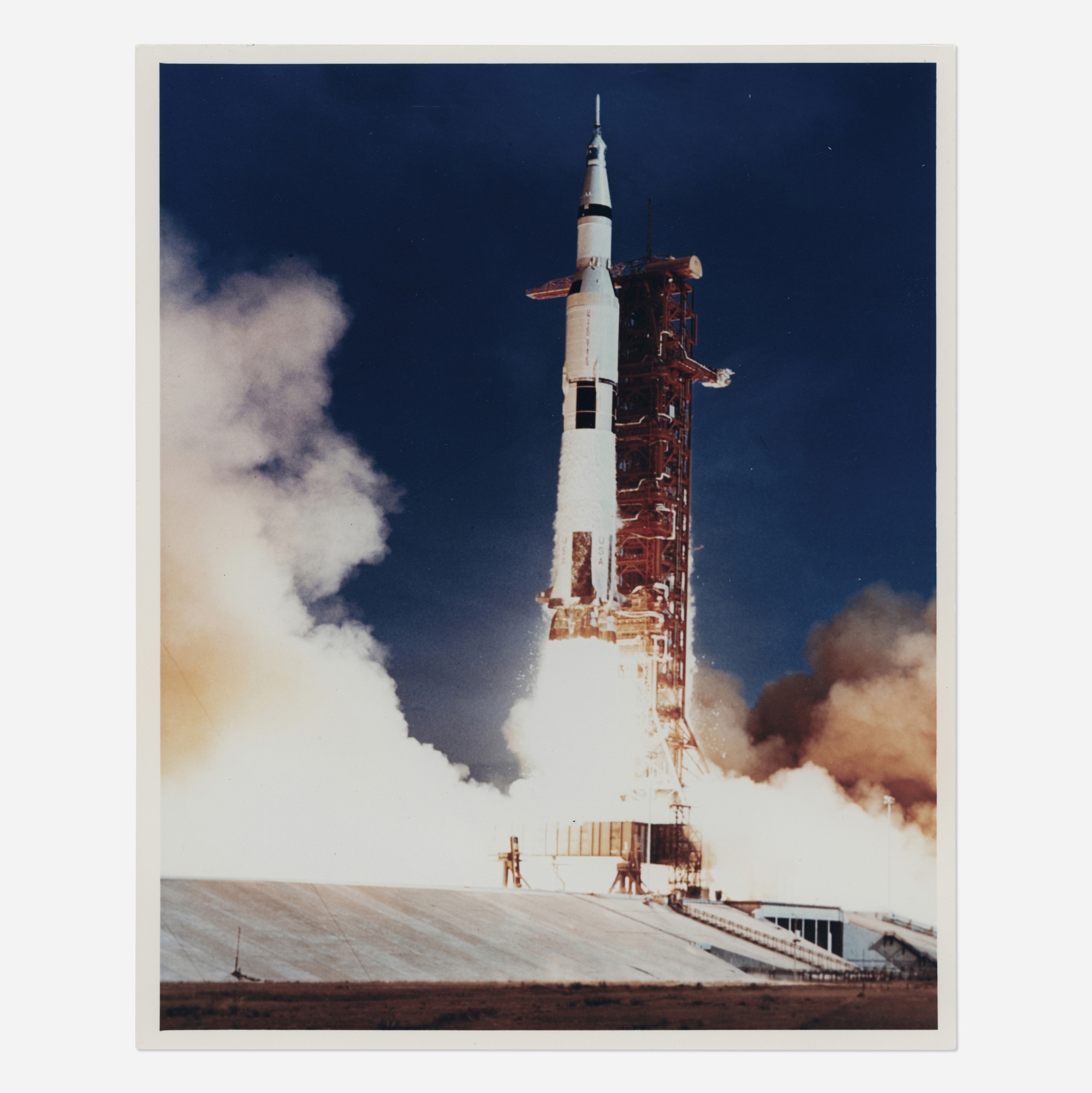 NASA | The historic liftoff of the first manned Moon landing mission ...