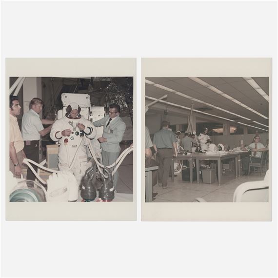 NASA | The astronauts checking out their EVA mobility units (two photos ...