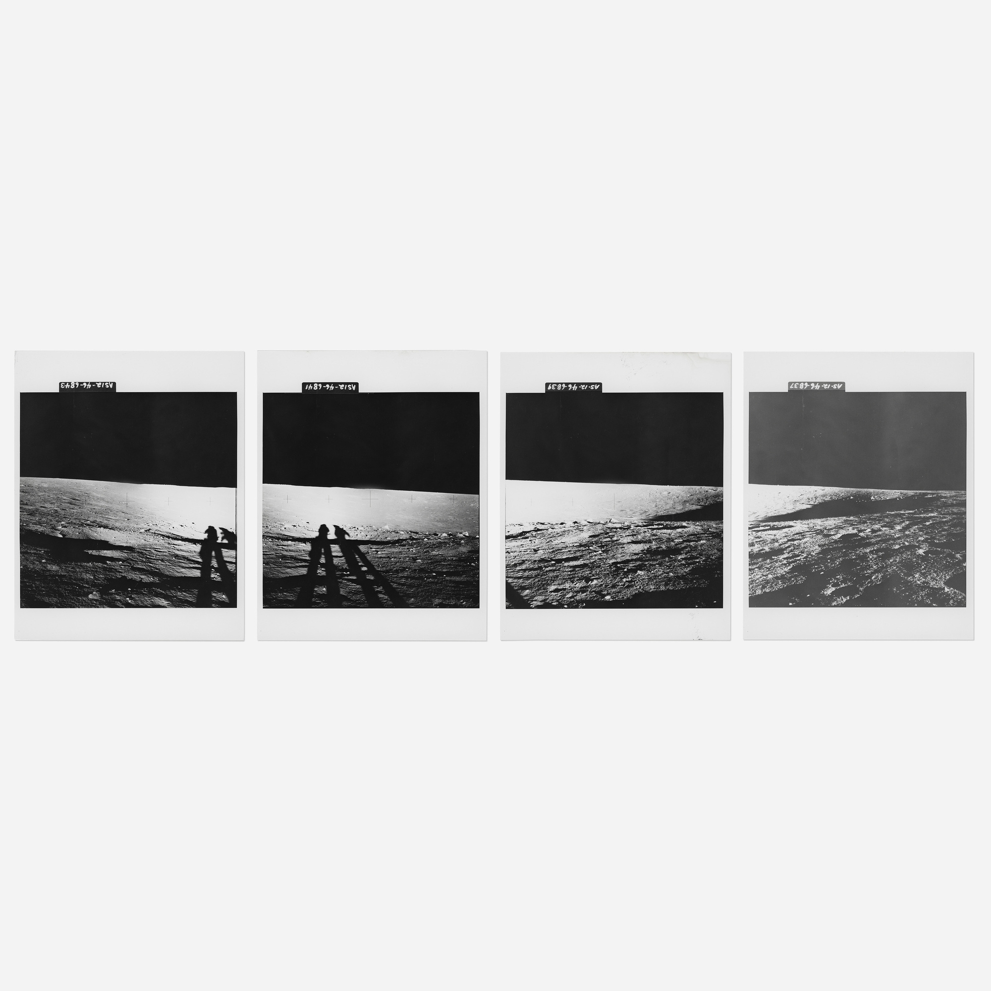 Charles Conrad | Panoramic sequence with astronauts' shadows at Middle ...