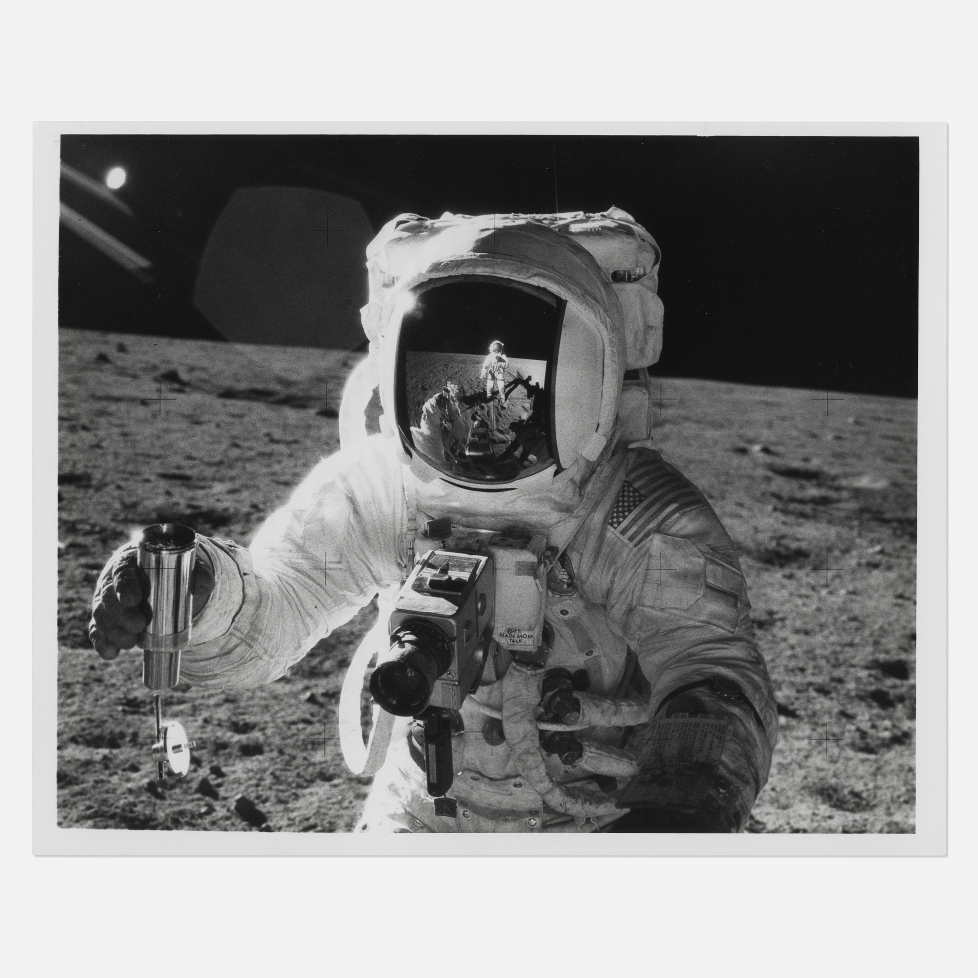 Charles Conrad | The first Moon selfie: Pete Conrad fully reflected in ...