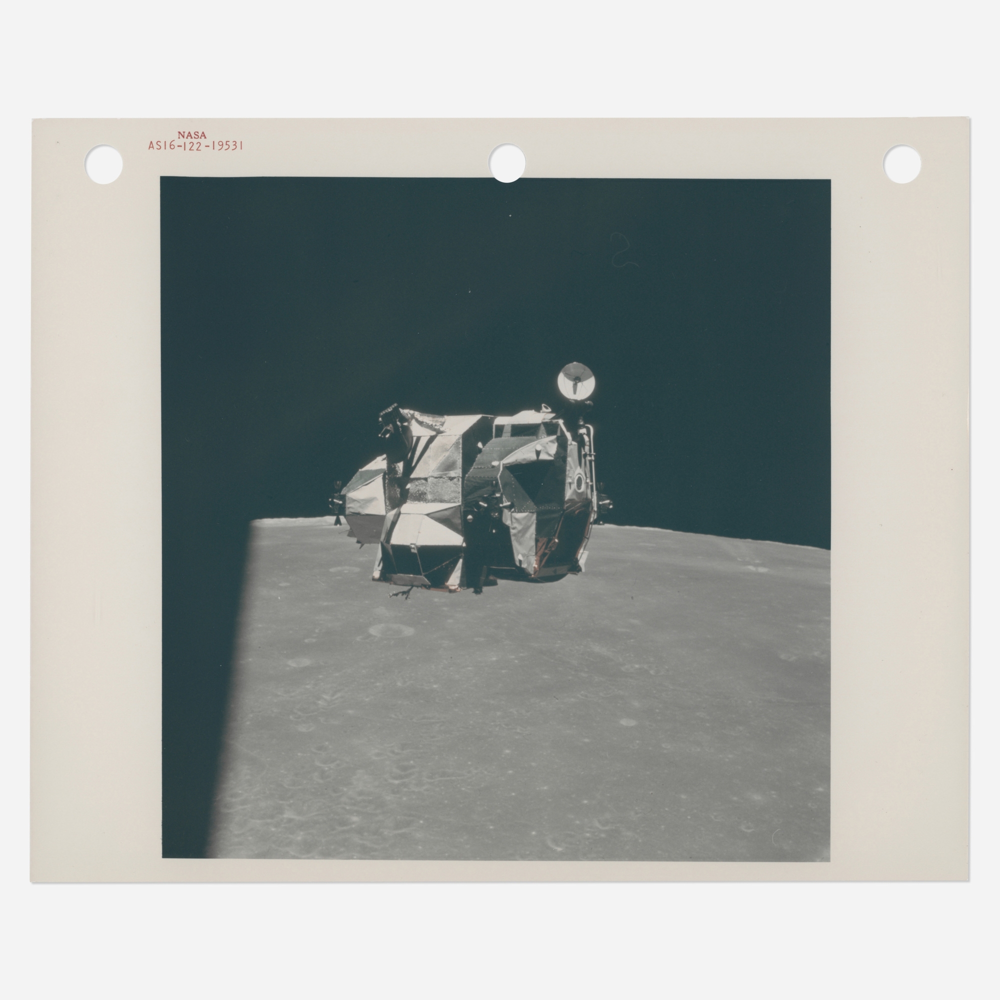 Ken Mattingly | The ascent stage of the LM Orion returning from the lunar surface, Ken Mattingly ...