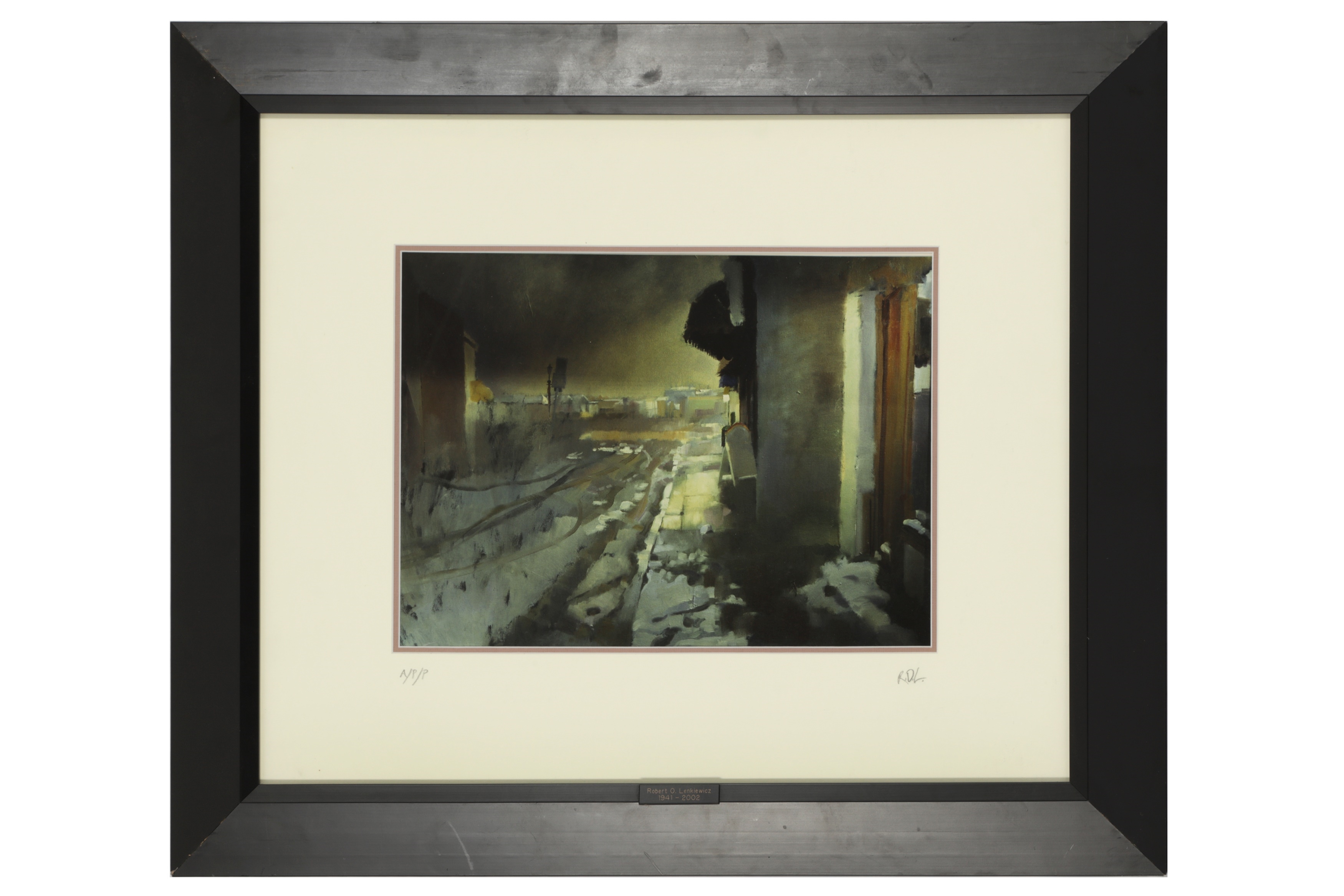 Robert Lenkiewicz | Plymouth street in winter | MutualArt