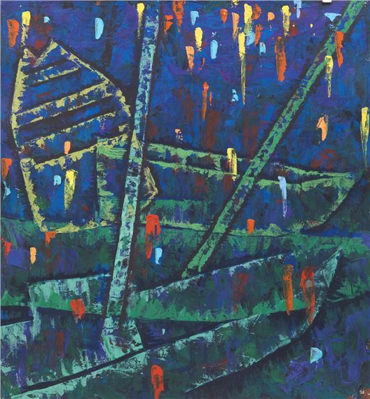 Xue Jianxin | Abstract Boats (1989) | MutualArt