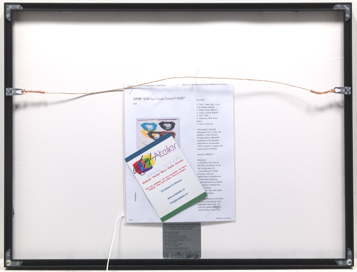 Andy Warhol | Marilyn Monroe I Love Your Kiss Forever Forever (1964 ...