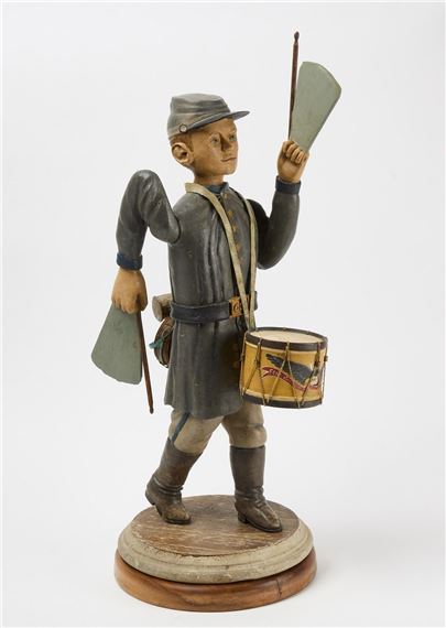 Frank S. Finney | Important carved drummer boy whirligig | MutualArt