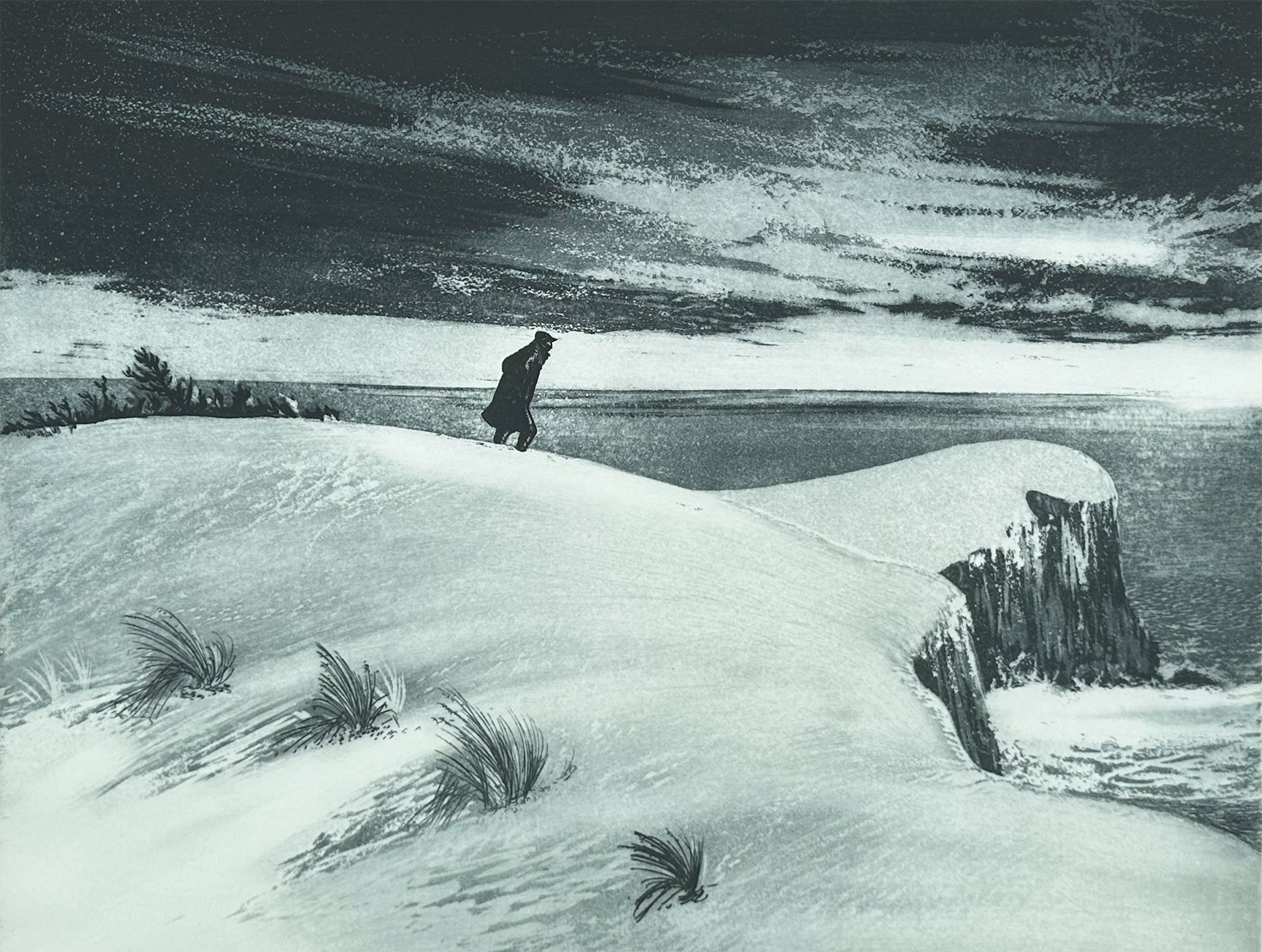 David Blackwood | William Lane Leaving Bragg’s Island (1971) | MutualArt