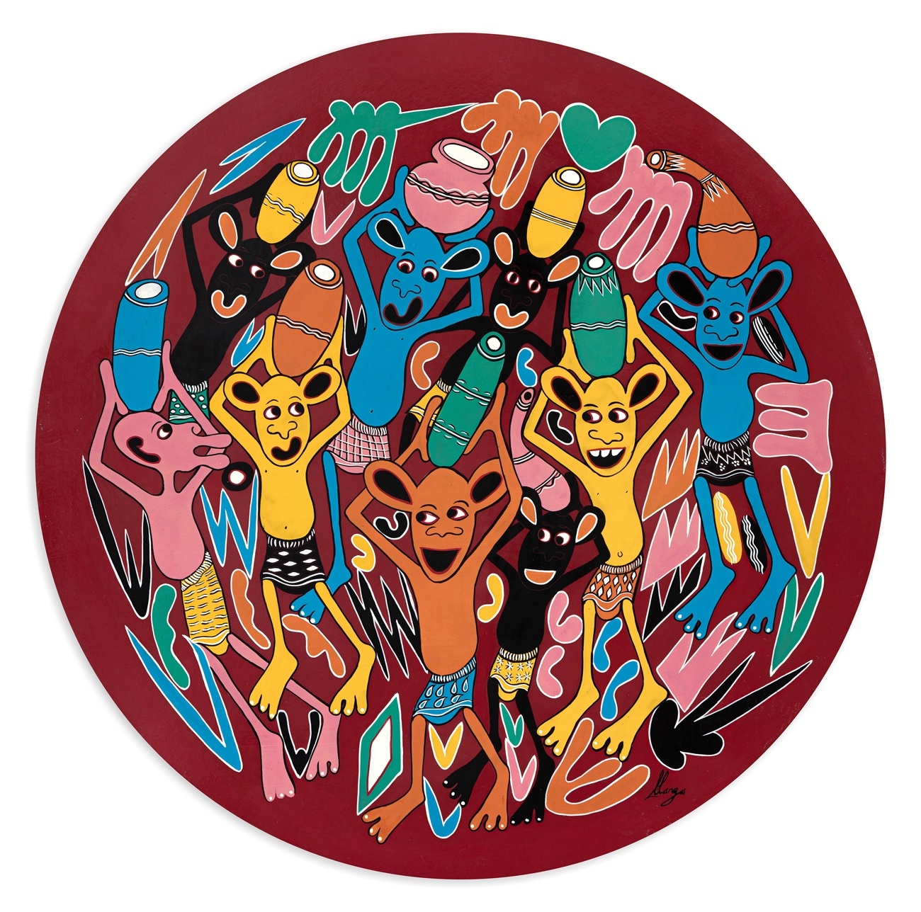 George Lilanga | Shida hii ya maji (1998) | MutualArt