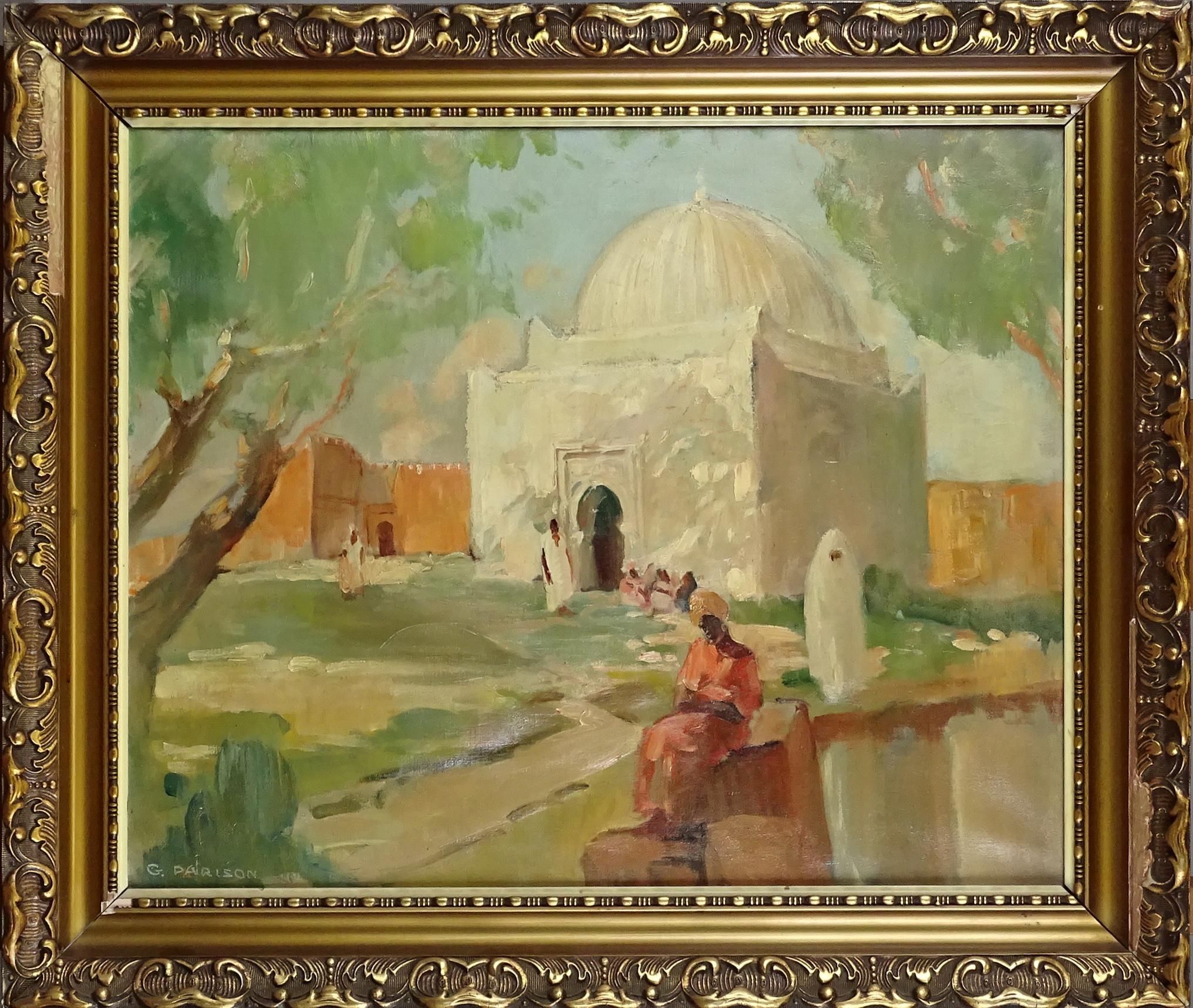 Gaston Parison | Paysage africain animé | MutualArt