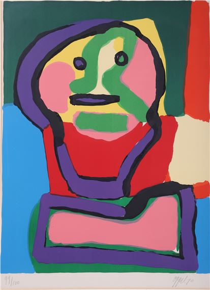 Karel Appel | Karl Appel Abstract Expressionist Lithograph | MutualArt