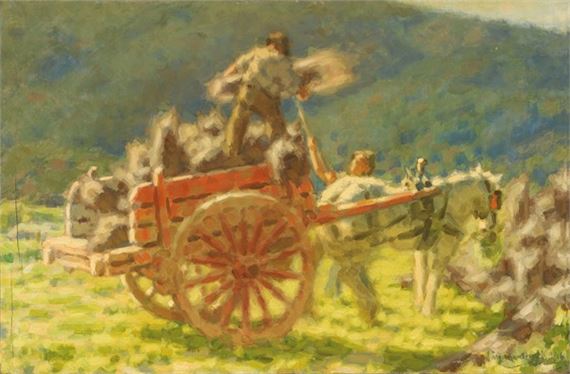 Manlio Martinelli | Raccoglitori di fascine (1946) | MutualArt
