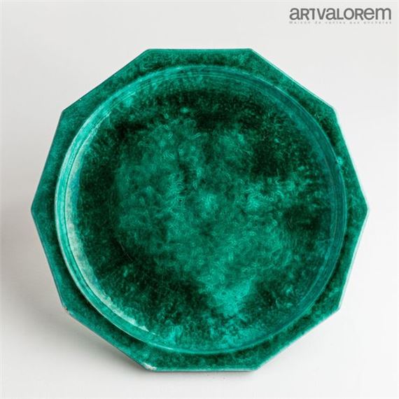 Paul Bonifas | Circular dish on a slight heel (Circa 1930) | MutualArt