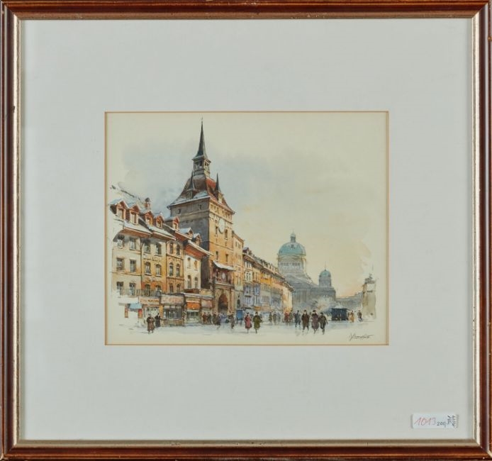 Detlev Nitschke | Straßenszene mglw. Berlin | MutualArt