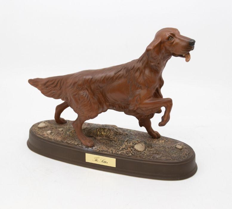 John Samuel Beswick | A John Beswick figure of a red setter on a ...