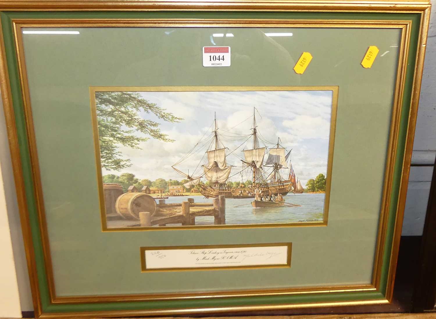 Mark Richard Myers | Tobacco ship landing in Virginia circa 1720 ...