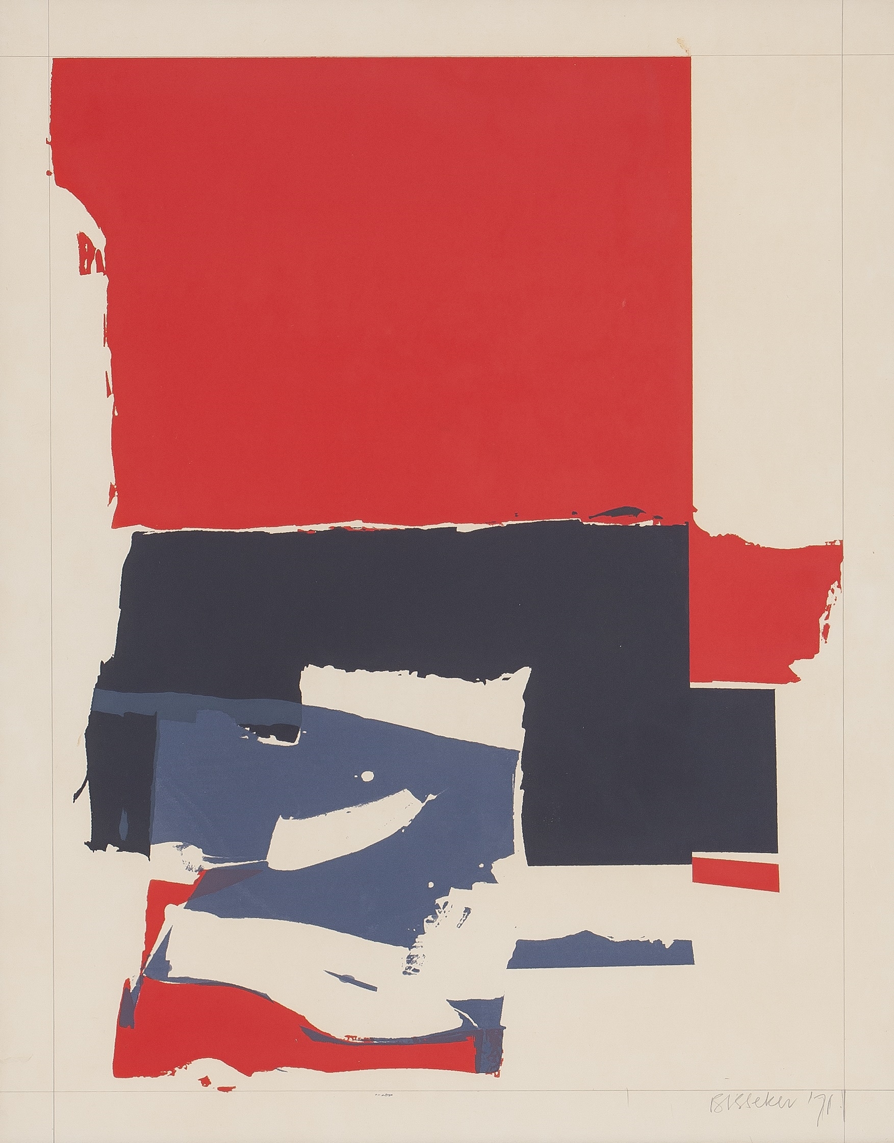 Noel Bisseker | Red scraps (1971) | MutualArt