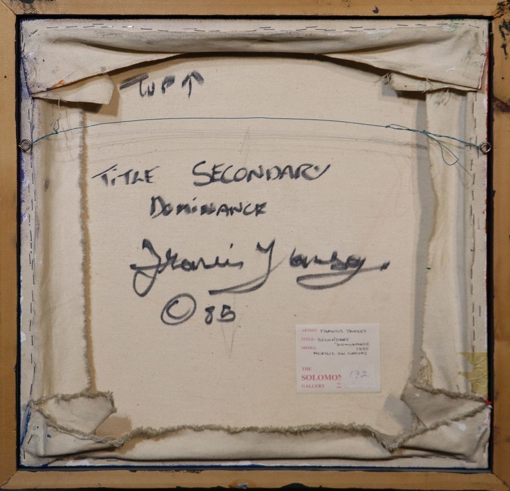 Francis Tansey | SECONDARY DOMINANCE (1985) | MutualArt