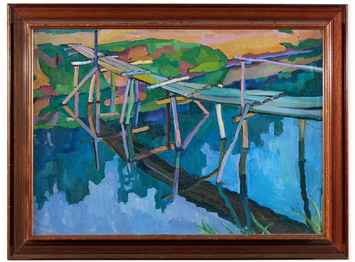Viktor Templin | THE WOODEN BRIDGE (1960) | MutualArt