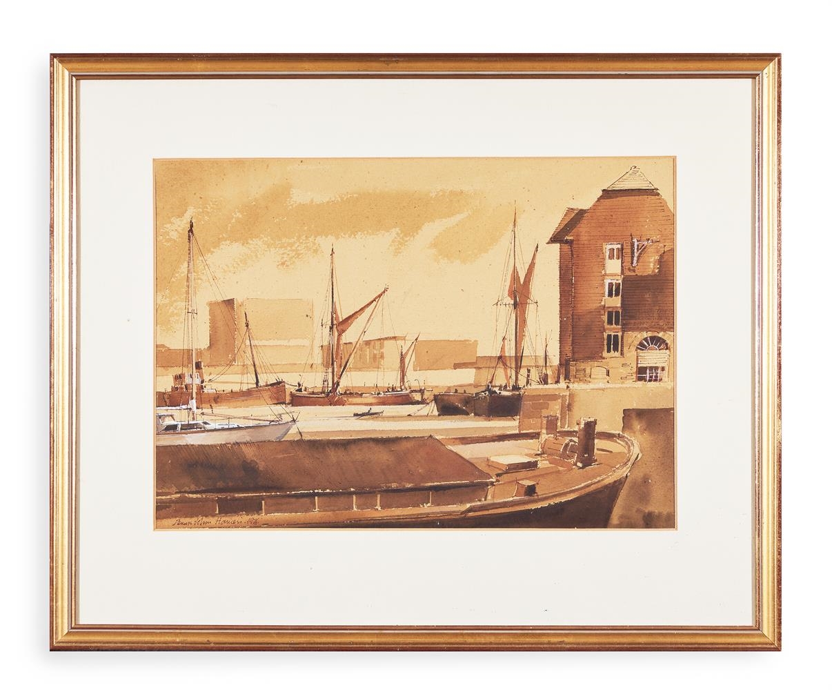 Dennis John Hanceri | A CORNER OF ST. KATHERINE'S DOCK (1976) | MutualArt