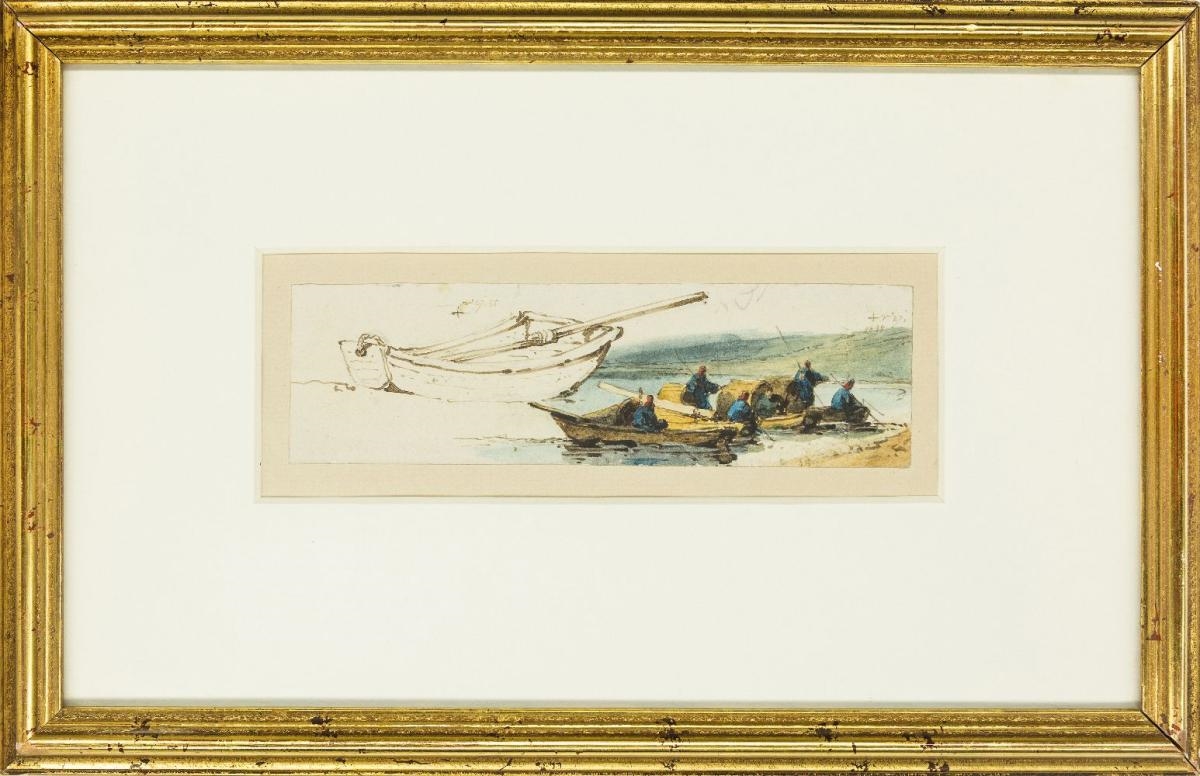 George Chinnery | Sampans | MutualArt