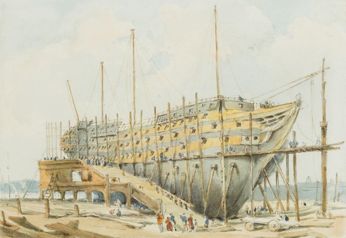 François Louis Thomas Francia | The Nelson at the Stocks at Woolwich ...